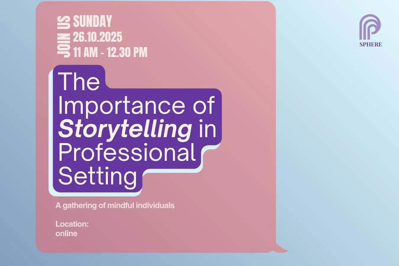 Importance of Storytelling in Professional Life | Events in Bengaluru